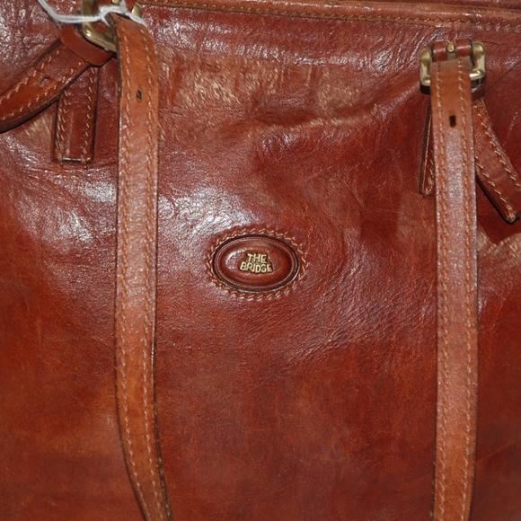 The Bridge | Bags | The Bridge Leather Tote Bag Brown | Poshmark